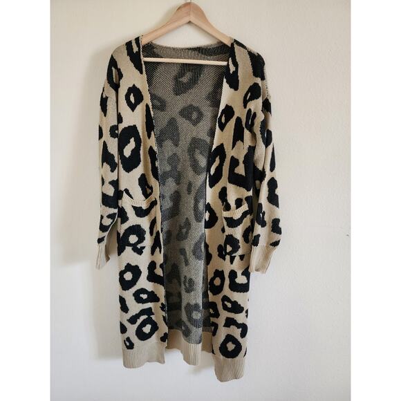 Vestidos | Sweaters | Vestidos Womens Open Tan And Black Animal Print ...